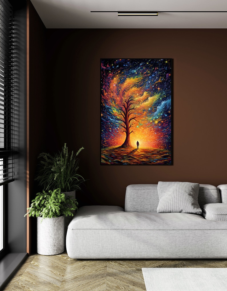 Trippy Night Trippy Poster Trippy Wall Art Trippy Print Psychedelic ...