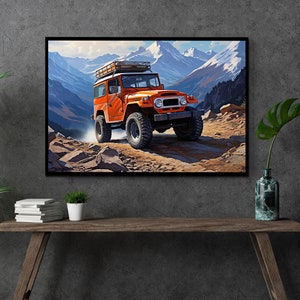 1977 Toyota Land Cruiser FJ40 Toyota Land Cruiser Poster Toyota Land ...