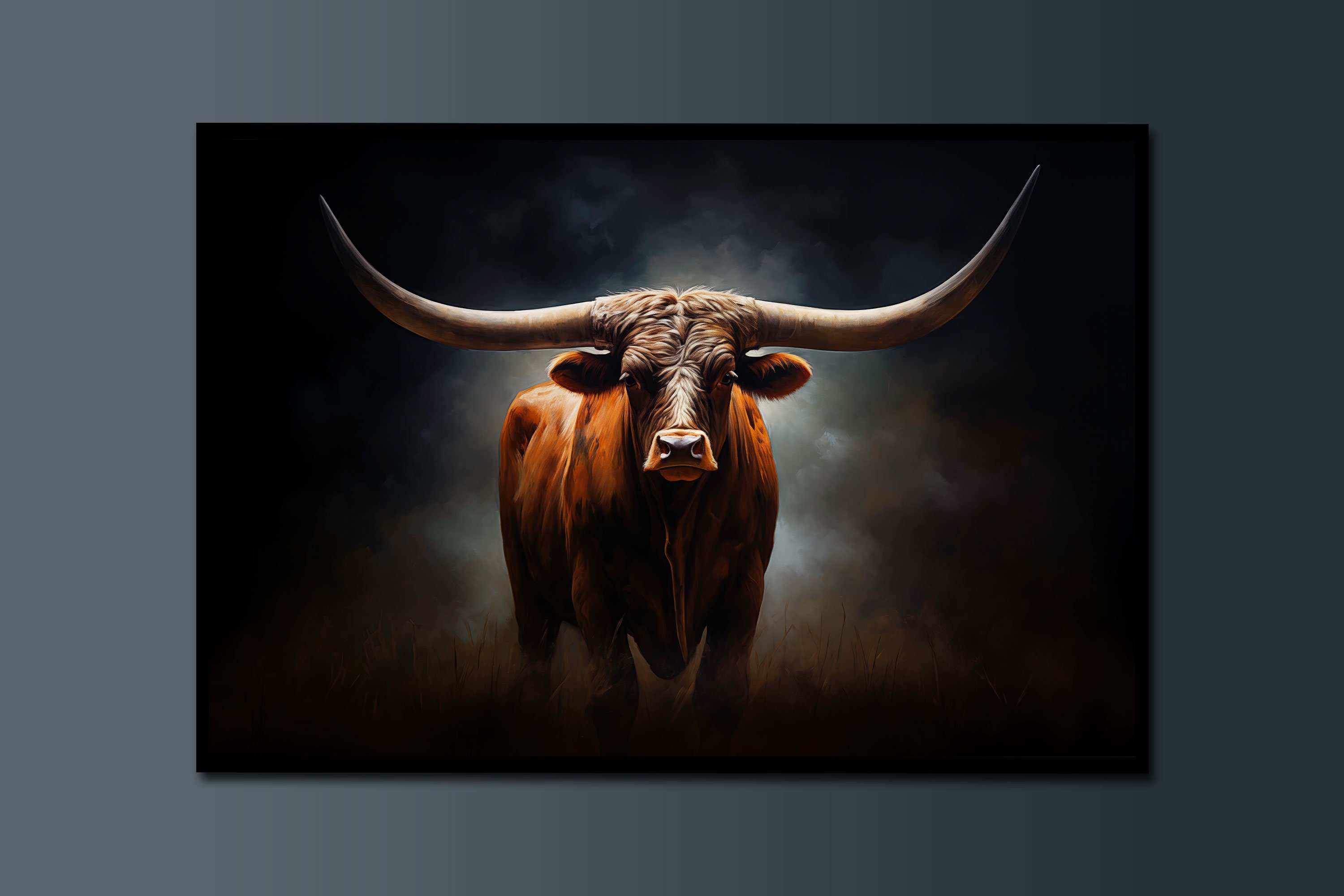 Texas Longhorn Poster - Western Art - Cowboy Ranch Decor - Rustic ...