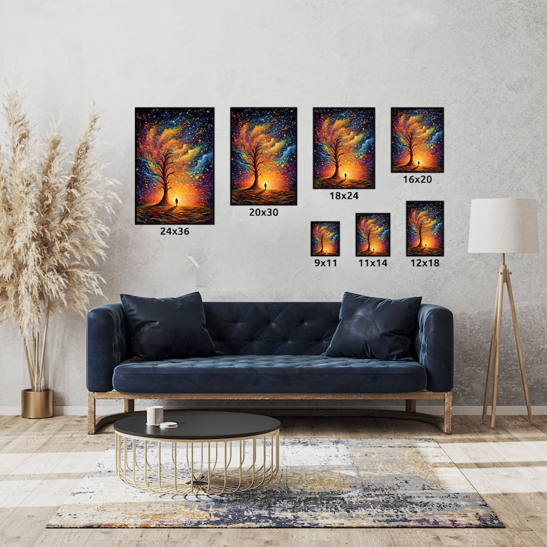 Trippy Night Trippy Poster Trippy Wall Art Trippy Print Psychedelic ...