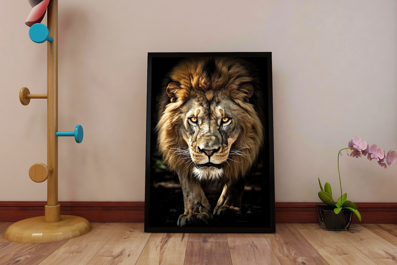 Lion Lion Poster Lion Wall Art Animal Art Lion Print Art Animal Poster ...