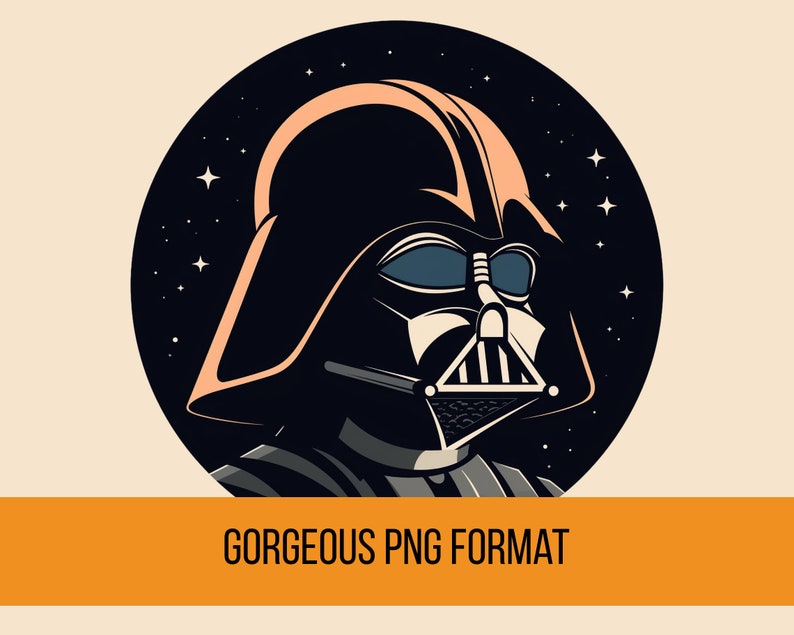 Cool Darth Vader Logo Gaming Logo Design PNG Format Instant Download ...