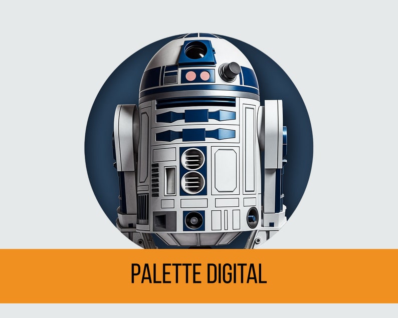 Cool R2-D2 Logo Gaming Logo Design PNG Format Instant - Etsy