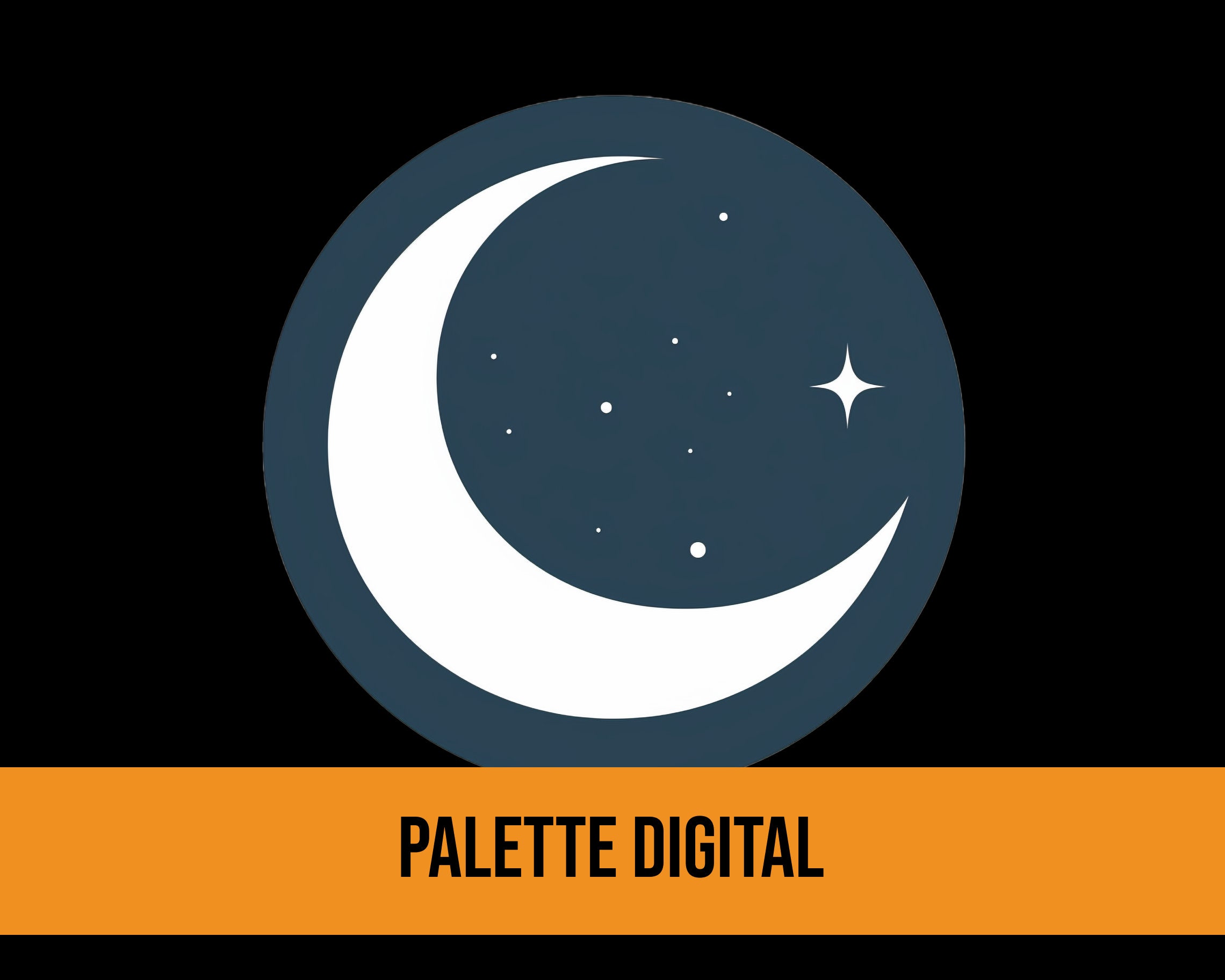 Cool Crescent Moon Logo | Gaming Logo Design | PNG & SVG | Instant ...
