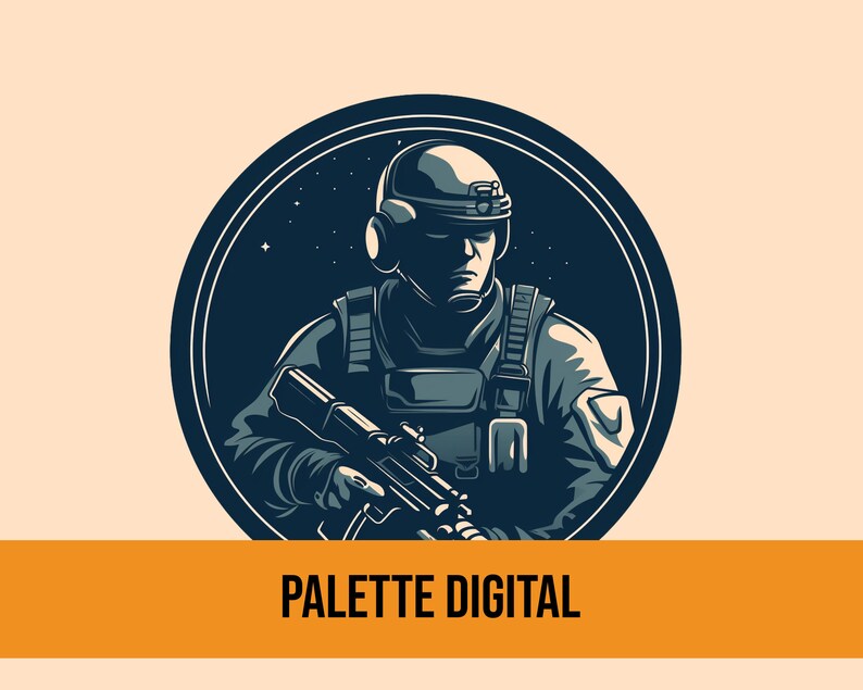 Cool Modern Warfare Soldier Logo Military Logo Design Gaming Logo ...