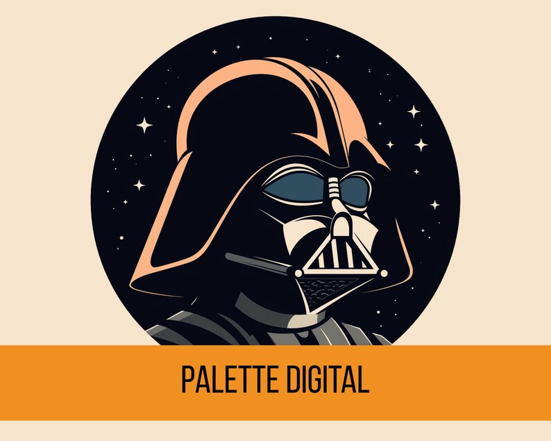 Cool Darth Vader Logo Gaming Logo Design PNG Format Instant Download ...