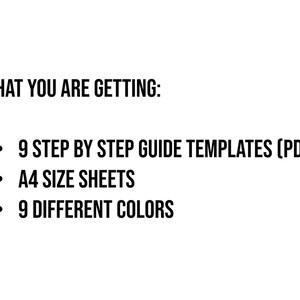 Printable Step by Step Guide Templates Bundle | Minimalist Colorful ...
