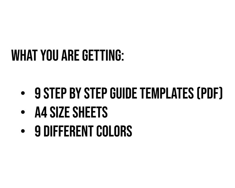 Printable Step by Step Guide Templates Bundle | Minimalist Colorful ...