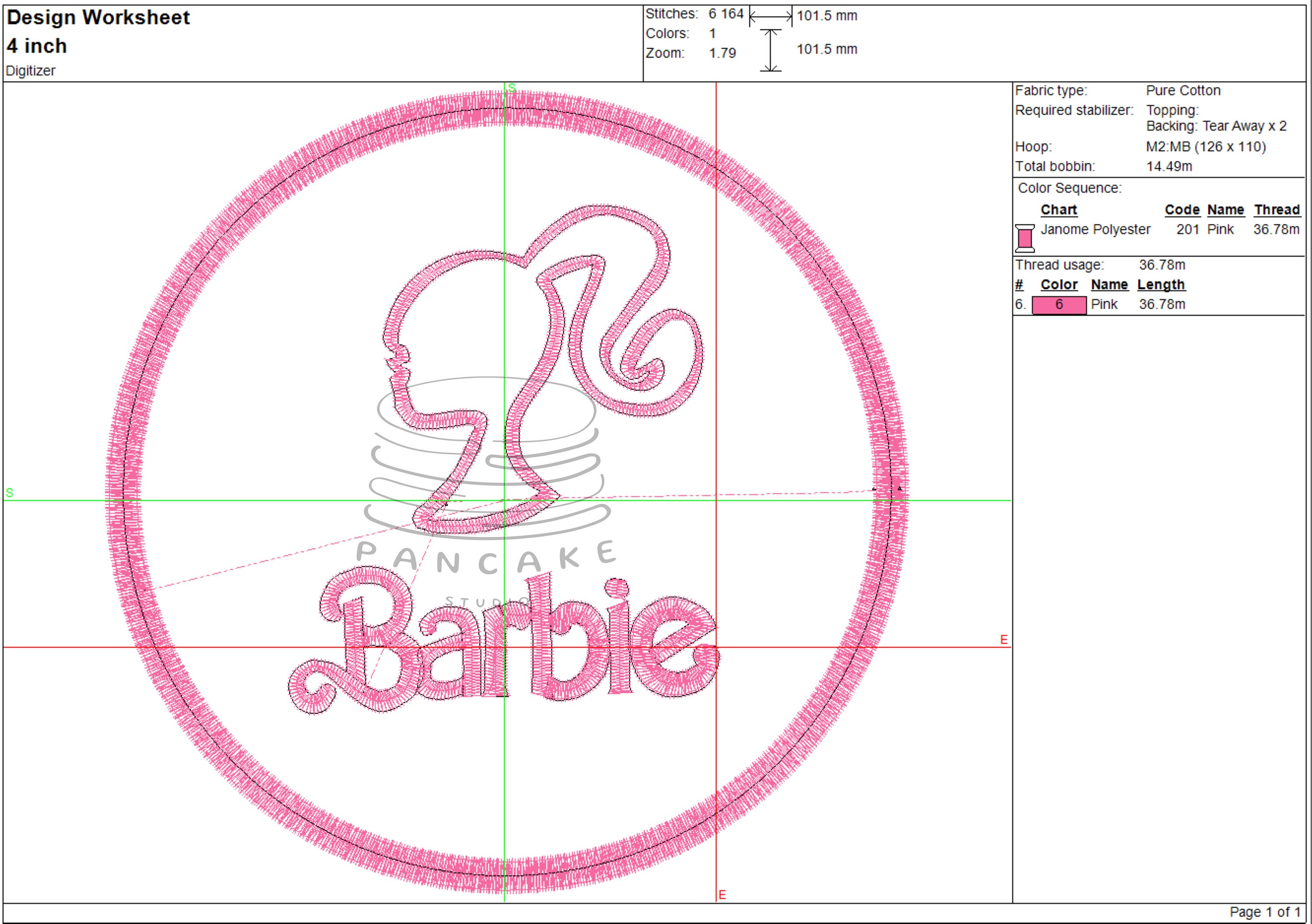 Barbie Embroidery Design Logo Pink Lady Grils Sleepover - Etsy