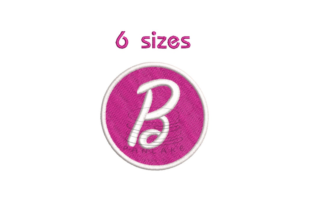 Barbie Embroidery Design Logo Monogram Pink Lady Grils Digitized Dolls ...