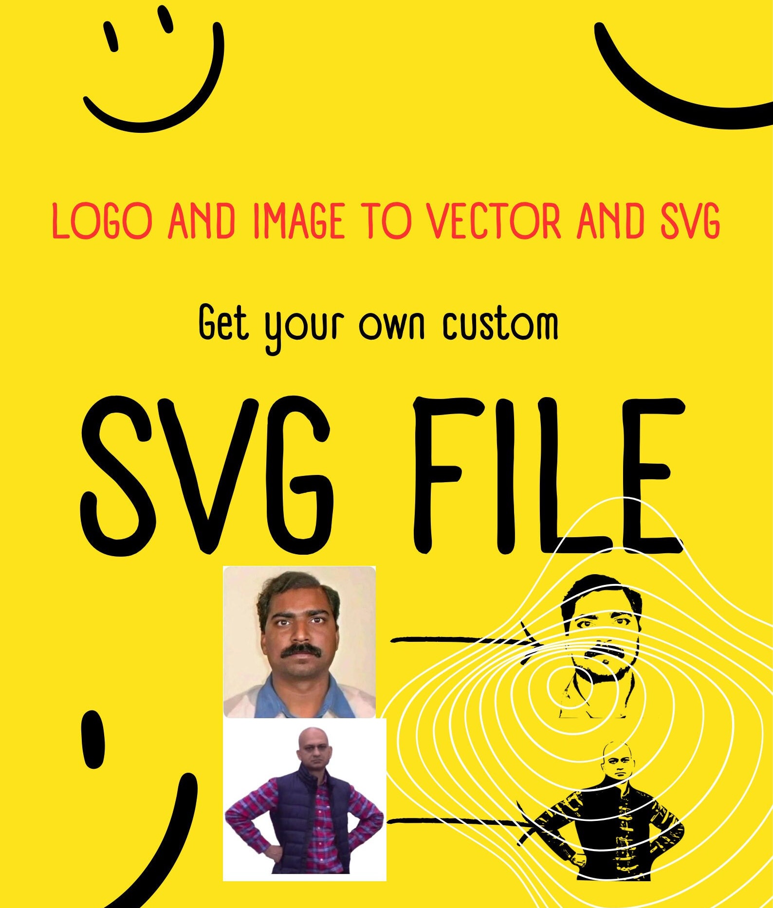 Custom Vectorize Service, Images to SVG, Image to Vector, Silhouette ...