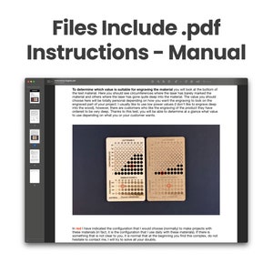 Laser Test Files Pack, Lightburn Material Test Files, Laser Engraving ...