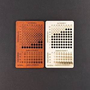 Xtool Test Files, Xtool Material Test, Xtool Creative Space Laser Test ...