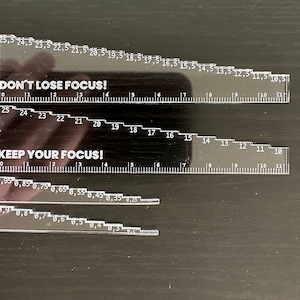 Laser Ramp Test + Rulers Files, Laser Focus Test, Laser Focal Gauge ...