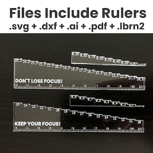 Laser Ramp Test + Rulers Files, Laser Focus Test, Laser Focal Gauge ...