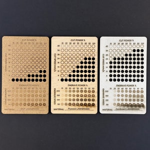 Xtool Test Files, Xtool Material Test, Xtool Creative Space Laser Test ...