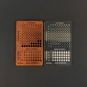 Xtool Test Files, Xtool Material Test, Xtool Creative Space Laser Test ...