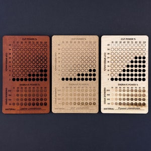 Xtool Test Files, Xtool Material Test, Xtool Creative Space Laser Test ...