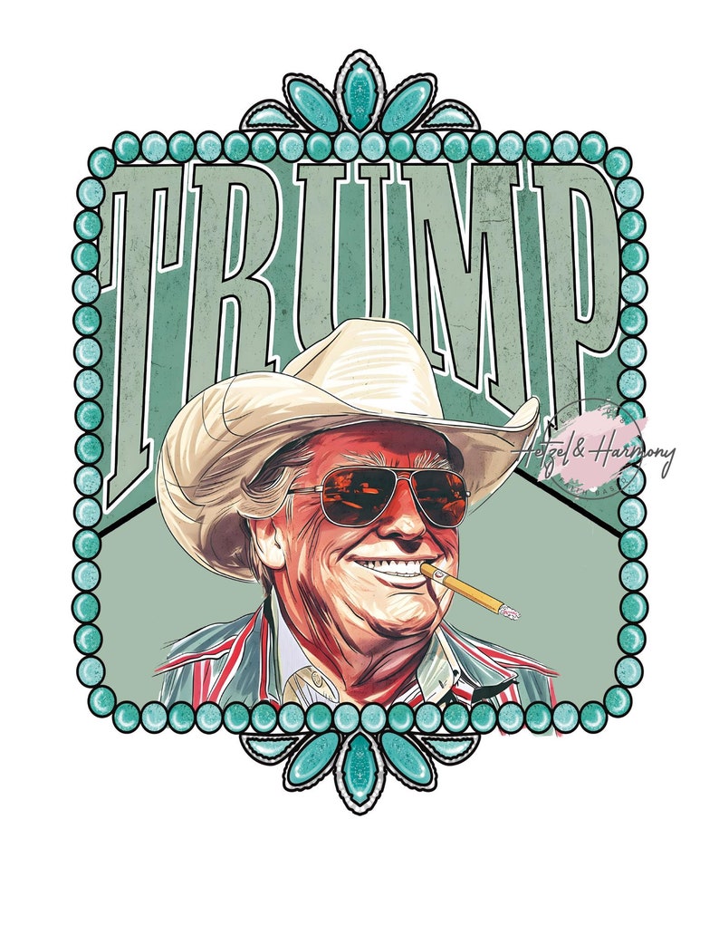 Western TRUMP PNG FILE - Etsy