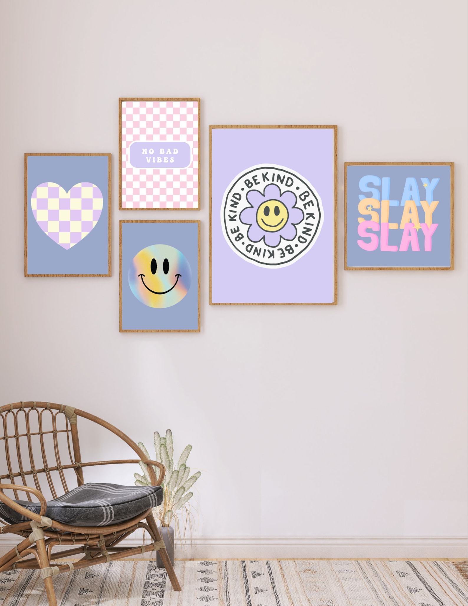 Preppy Wall Art, Girl Wall Decor, Teen Wall Art, Dorm Decor Girls, Girl ...