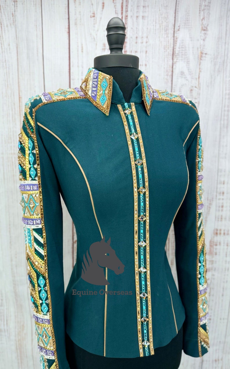 Western Showmanship Horsemanship Pleasure Show Shirt With All Glasses ...