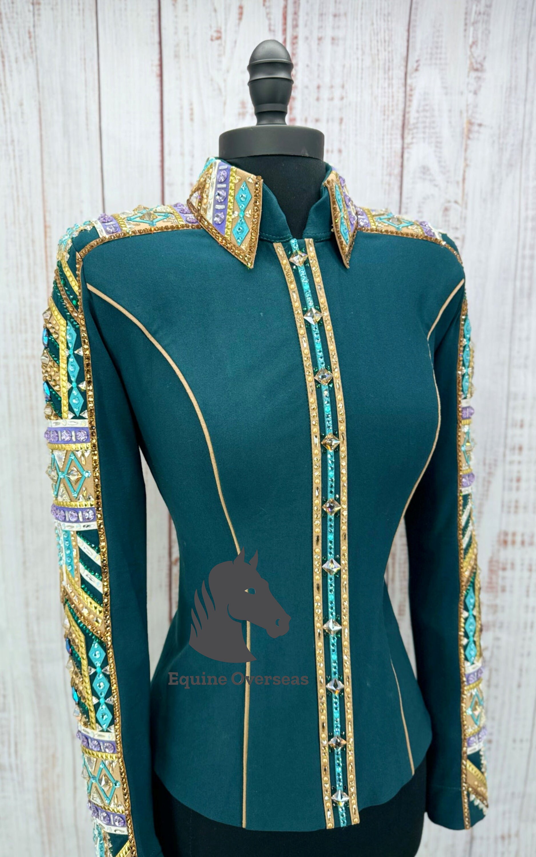 Western Showmanship Horsemanship Pleasure Show Shirt With All Glasses ...