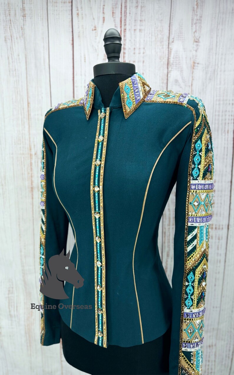 Western Showmanship Horsemanship Pleasure Show Shirt With All Glasses ...