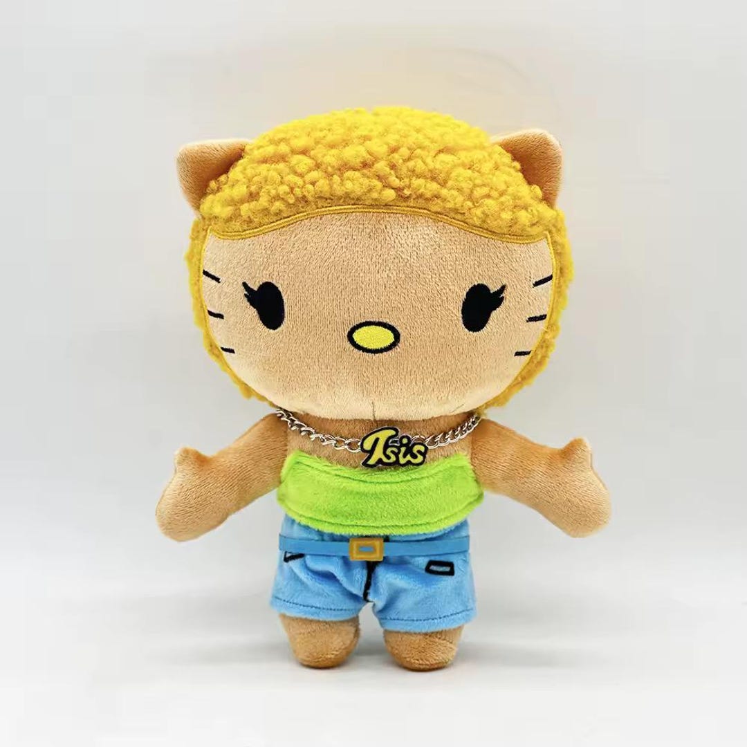 Hello Kitty X Ice Spice Plushie | Custom Artist Plush Toy, Bedroom ...