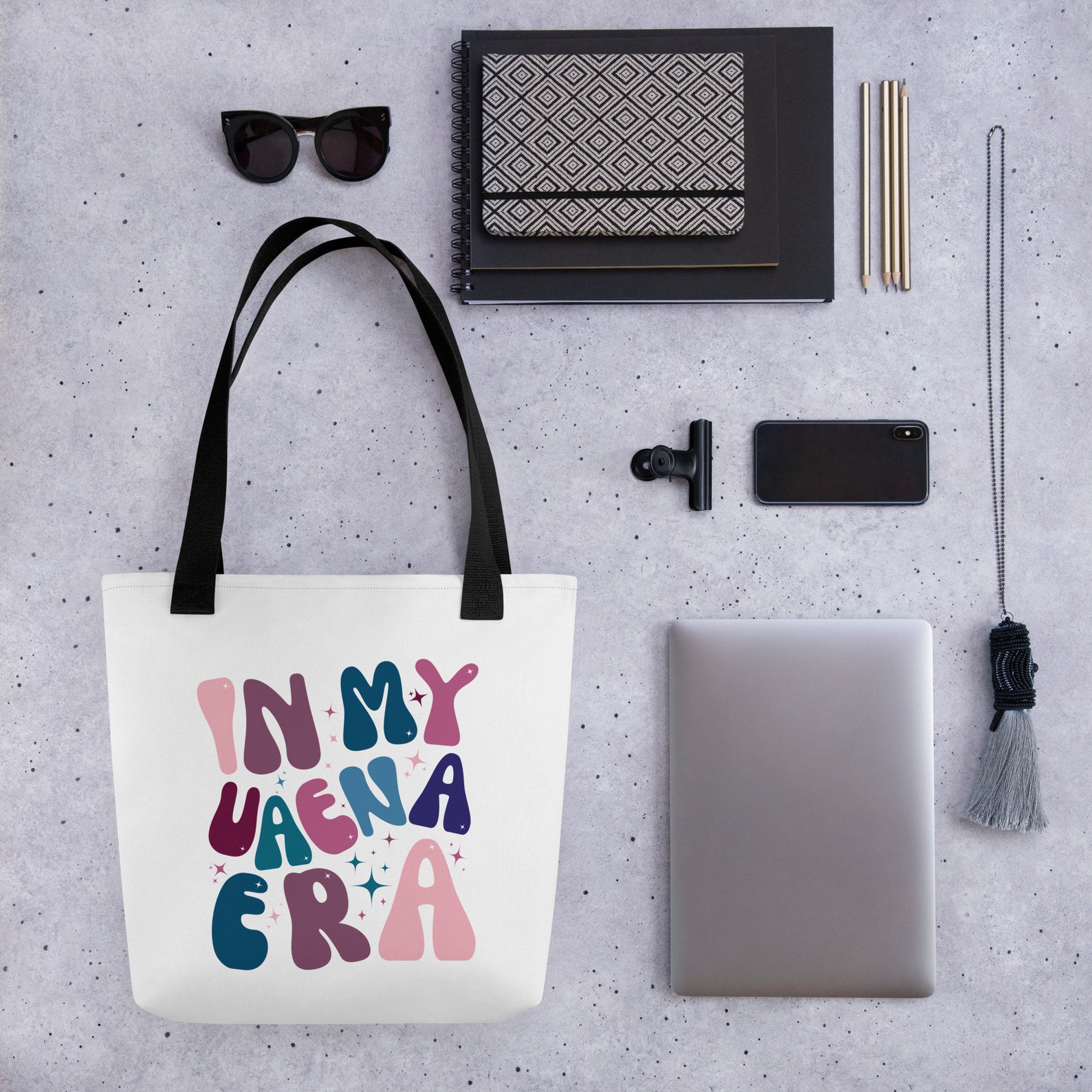In My Uaena Era bold Pastel Color Palette Tote Bag IU H.E.R. World Tour ...