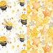 Cute Bees Pattern Watercolor Honeycomb Seamless Patterns Bundle Digital ...