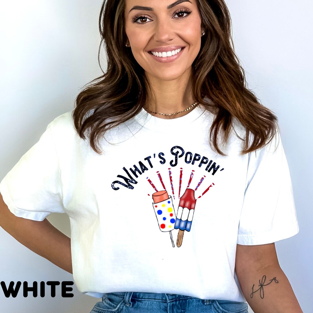 What's Poppin Popsicle Ice Cream Summer Patriotic Tee, Long Sleeve Tee ...