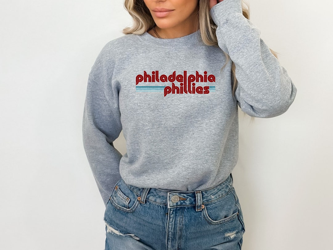 Philadelphia Phillies Retro Vintage Crewneck Sweatshirt - Etsy
