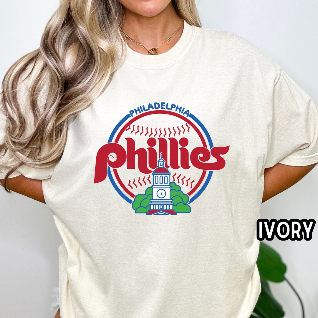 Philadelphia Phillies Vintage Throwback Comfort Colors Tee - Etsy
