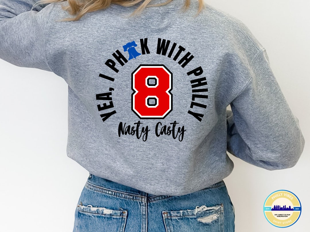 Phillies Castellanos Yea I Phuck With Philly Nasty Casty Crewneck Sweatshirt - Etsy