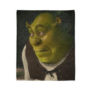 Shrek Face Meme Blanket - Etsy