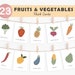 Fruits Flashcards for Kids Flashcards Vegetables Print Toddler ...