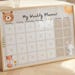 Weekly Planner Visual Chart for Kids Routine Cards Visual Calendar ...