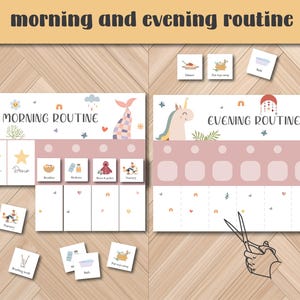 Toddler Chore Chart Visual Daily Routine Cards Daily Rhythm Chore Chart ...
