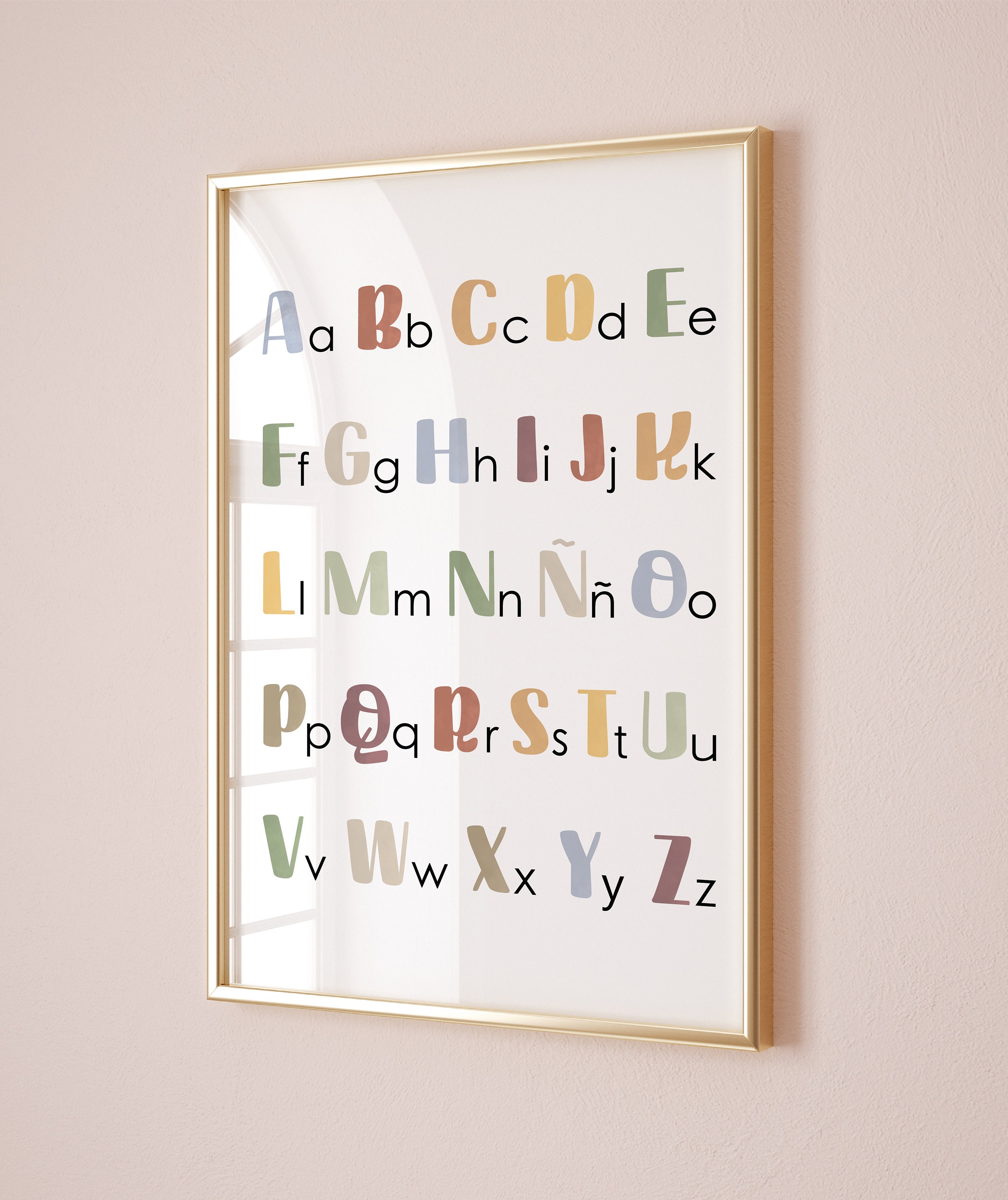 Alfabeto Español Abecedario Spanish Alphabet Poster Spanish Montessori ...