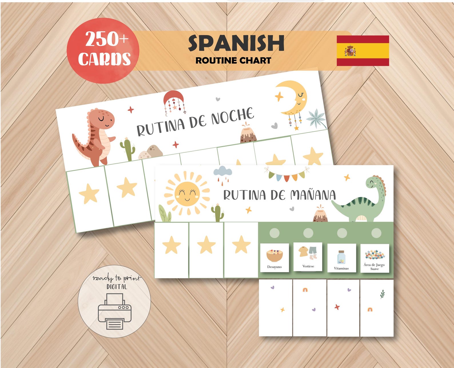 Spanish Flip Chart Routine Chart Chore Chart Routine Cards Spanish ...