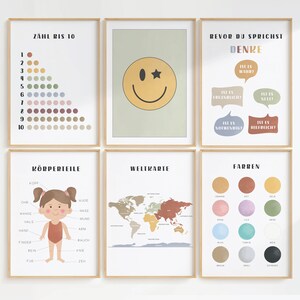 German Language German Posters German Learning German for Kids Room ...
