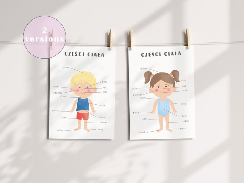 Polish Posters, Polish Language Kids Education With Positive ...