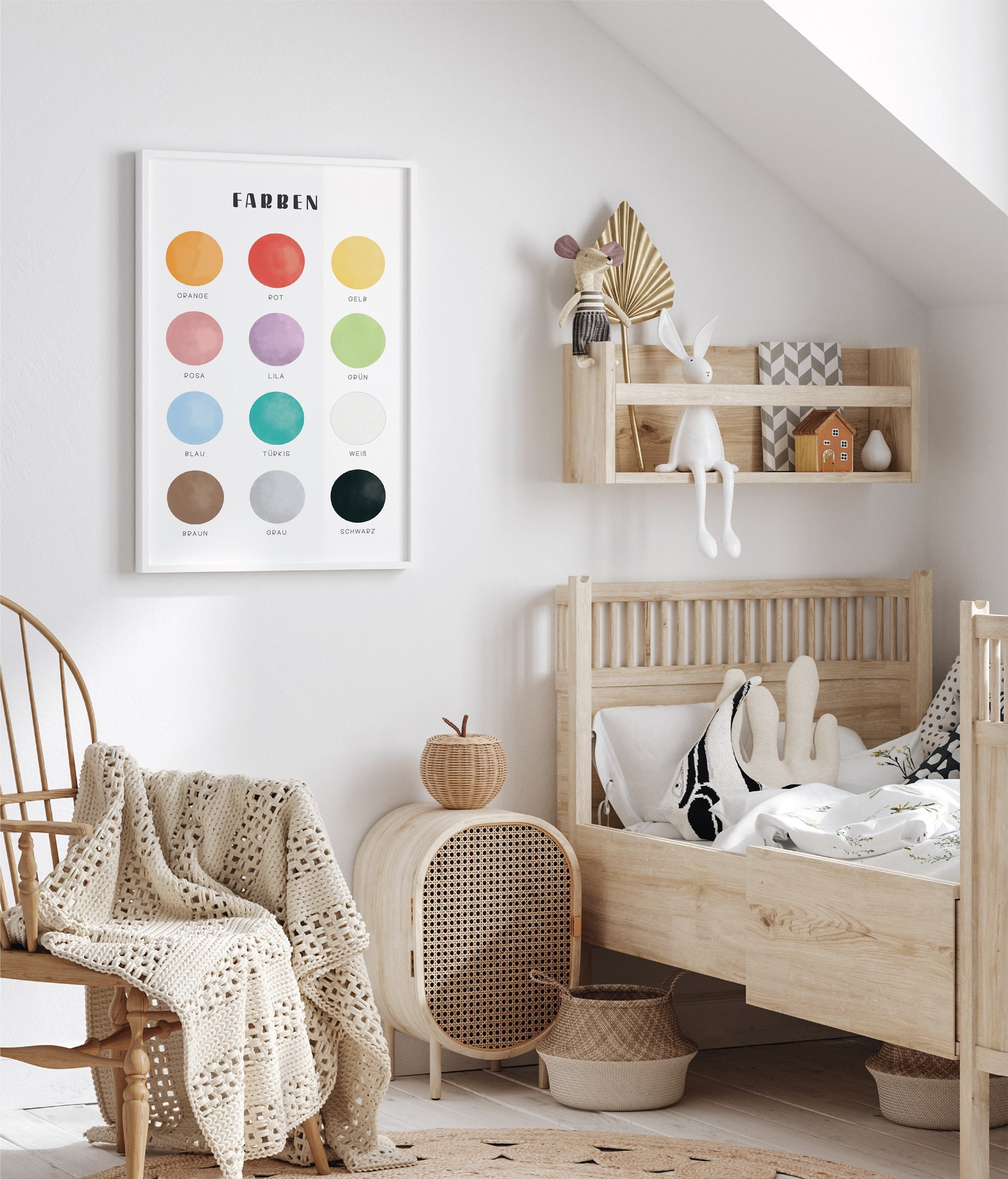 German Poster Colors in German Learning Colors Poster German Flashcards ...