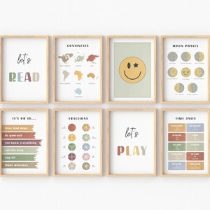 Educational Posters for Kids Educational Bundle Homeschool Printables ...