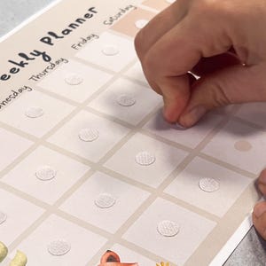 Boho Visual Planner for Kids Routine Cards Visual Calendar Autism ...