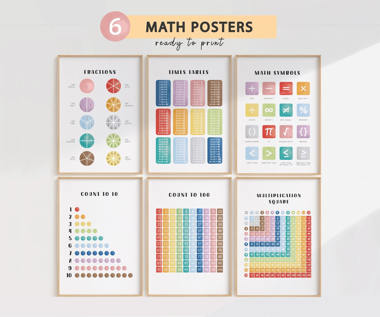 Math Posters Math Worksheets Preschool Printable Math Games Math ...