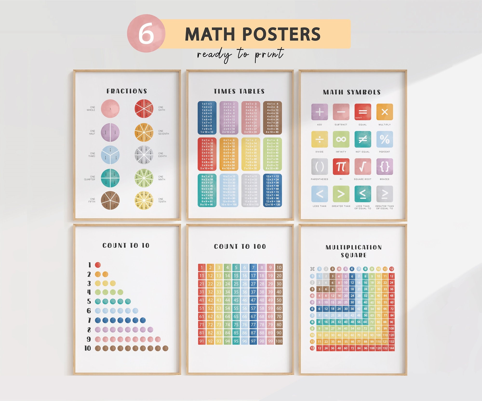 Math Posters Math Worksheets Preschool Printable Math Games Math ...