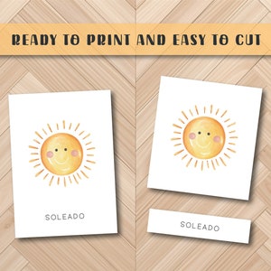 Spanish Weather Flashcards for Kids Printables Spanish Teacher ...