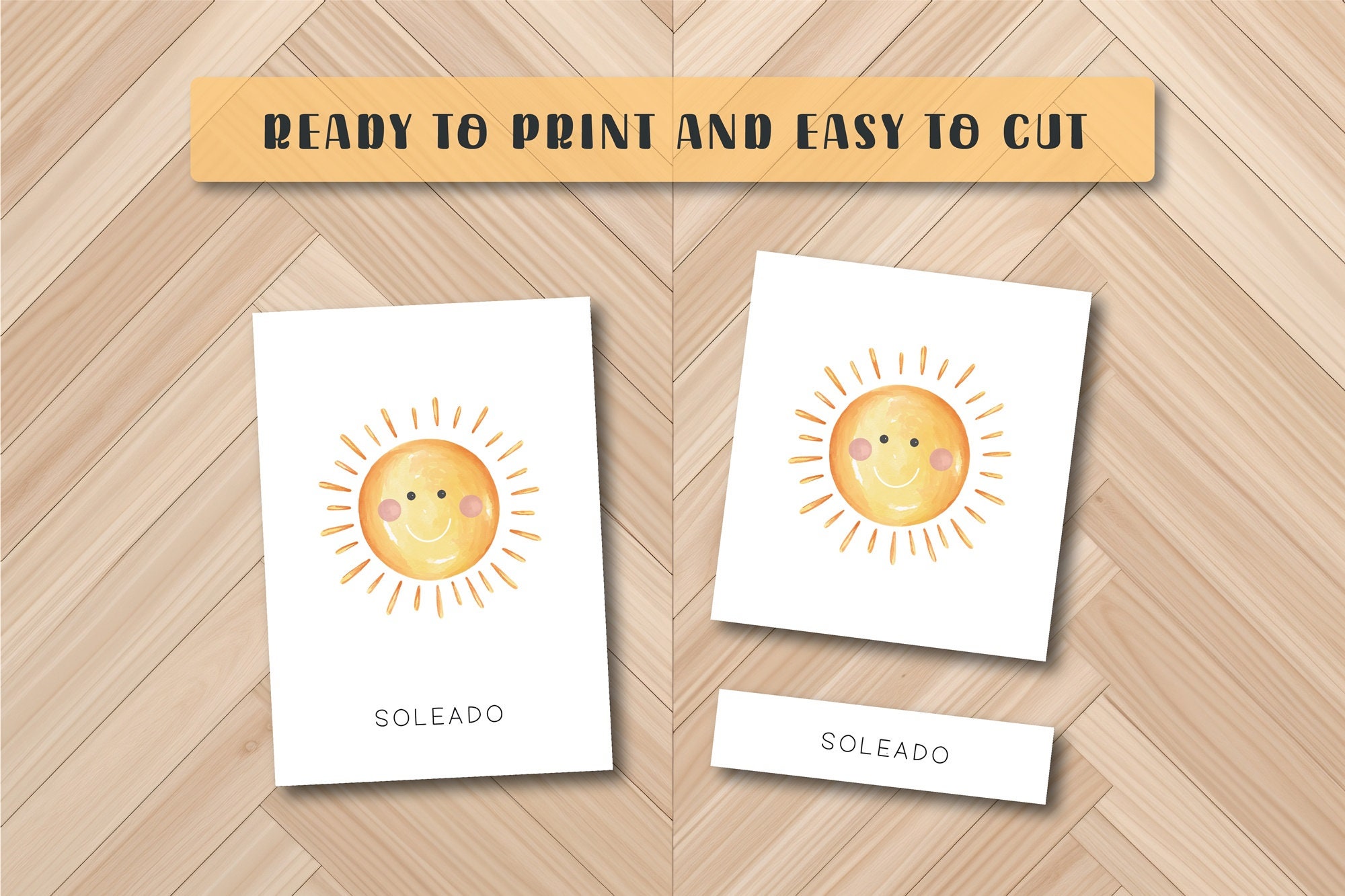Spanish Weather Flashcards for Kids Printables Spanish Teacher ...
