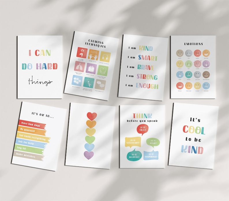 Positive Affirmations for Kids Playroom Decor I Am Affirmations Nursery ...